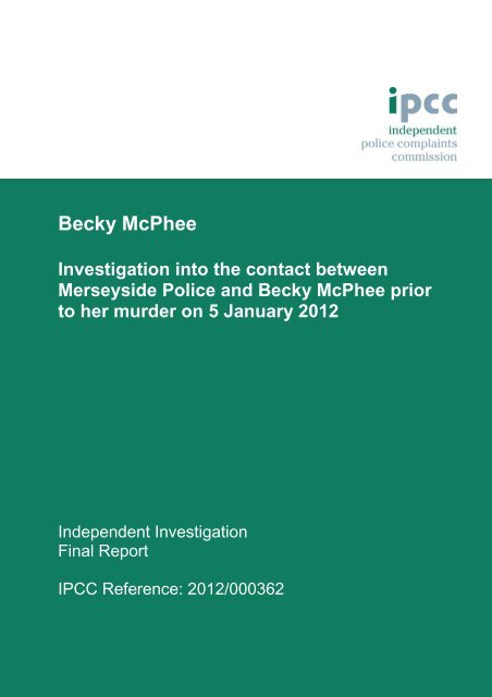 Final Report Rebecca McPhee