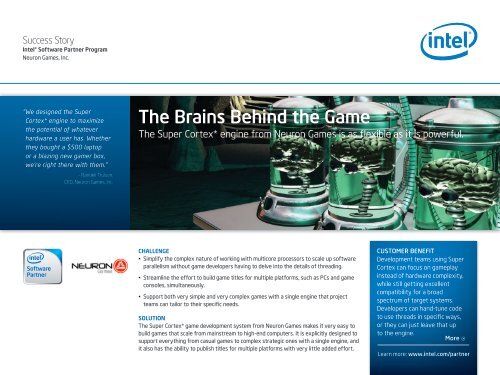 the Brains Behind the game - Intel® Developer Zone