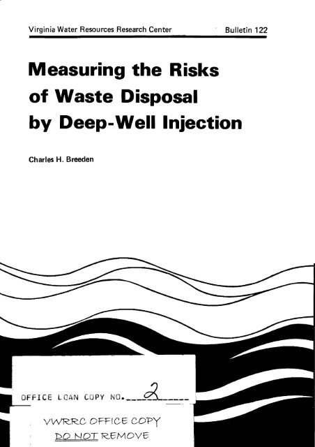 Measuring the Risks of Waste Disposal by Deep-Well Injection
