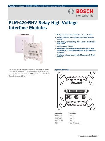 FLM‑420‑I8R1‑S Octo-input Interface Module with Relay