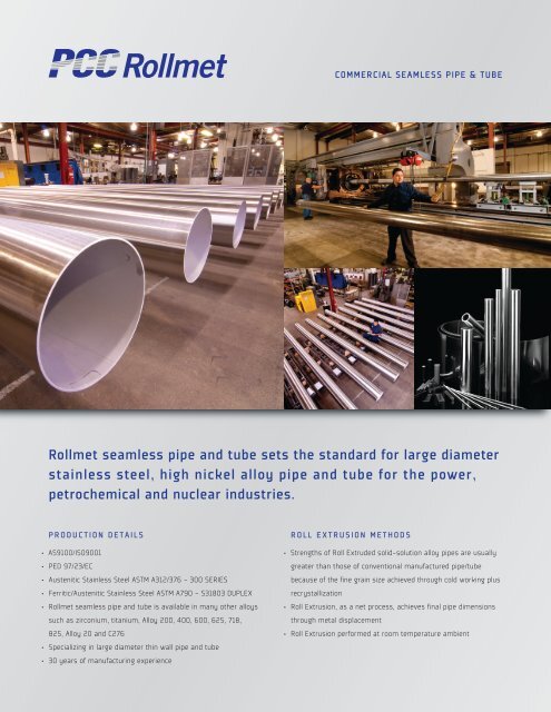Pipe and Tube - PCC Energy Group