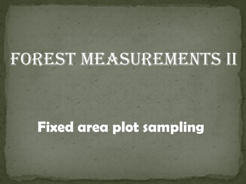 Plot Sampling 2310