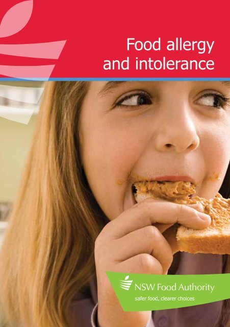 Food allergy and intolerance brochure - NSW Food Authority