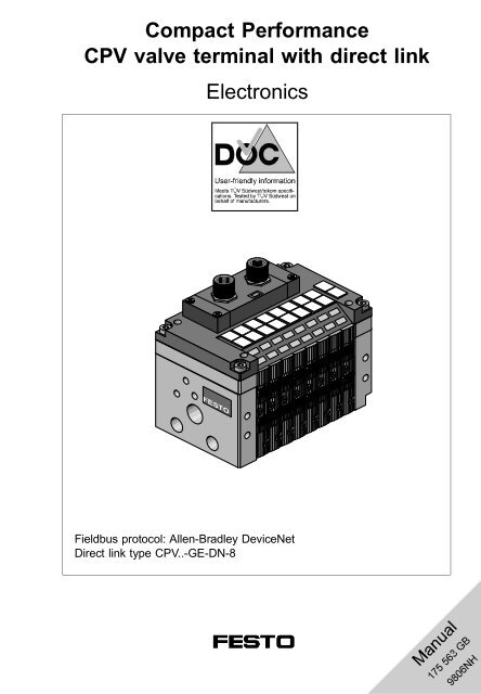 Compact Performance CPV valve terminal with direct link ... - Festo
