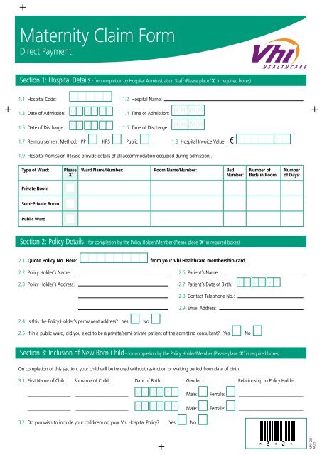 Maternity Claims - Vhi