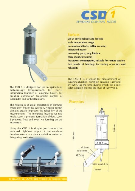 CSD 1 Sunshine Duration Meter
