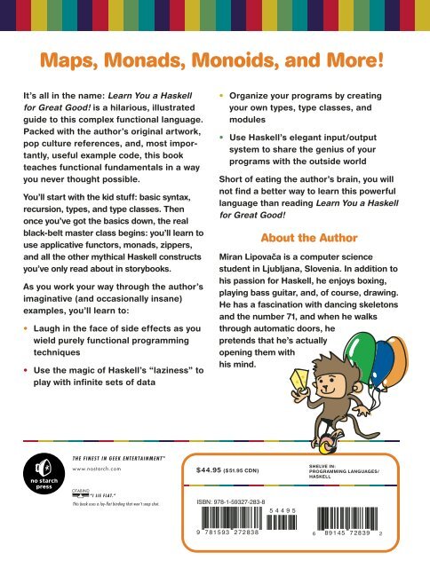 Maps, Monads, Monoids, an