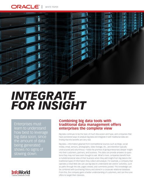 White Paper: Big Data Strategy Guide (PDF) - Oracle White Paper: Big Data Strategy Guide (PDF) - Oracle