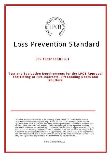 Test and Evaluation Requirements for the LPCB ... - RedBookLive