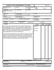 CONTRACT DATA REQUIREMENTS LIST (CDRL)
