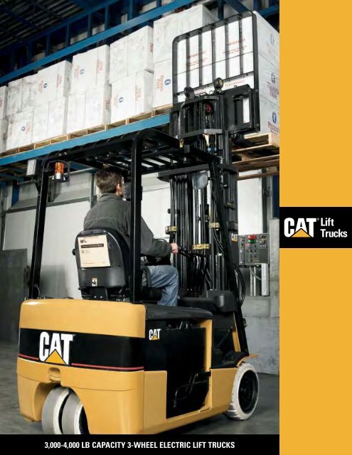 3,000-4,000 LB CAPACITY 3-WHEEL ELECTRIC LIFT TRUCKS