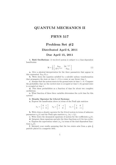 [PDF] Problem Set #2