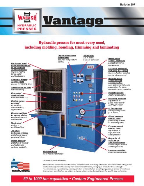Vantage Series 50 to 1000 ton Press - Wabash MPI