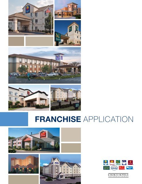FRANCHISE APPLICATION - Choice Hotels Franchise