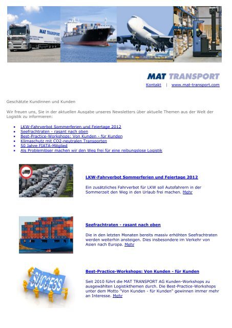 MAT-Newsletter - Via Mat