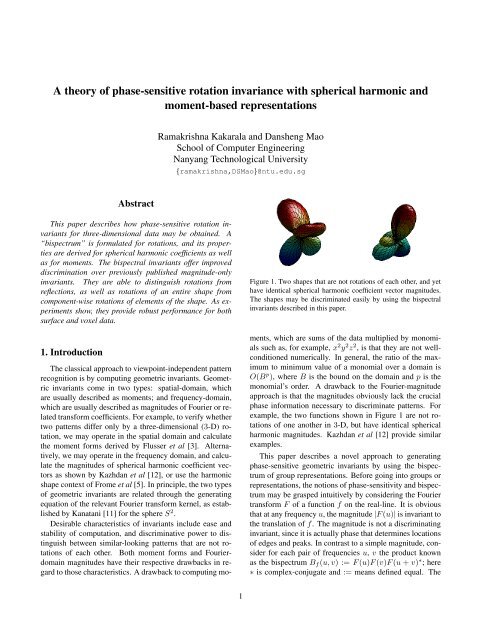 A theory of phase-sensitive rotation invariance with spherical ...