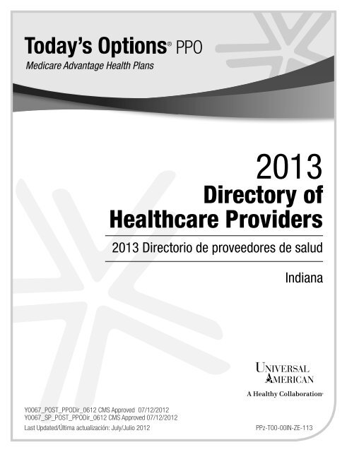 Today's Options PPO Provider Directory - Universal American ...