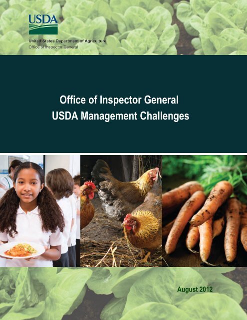 Letter Report Template - US Department of Agriculture