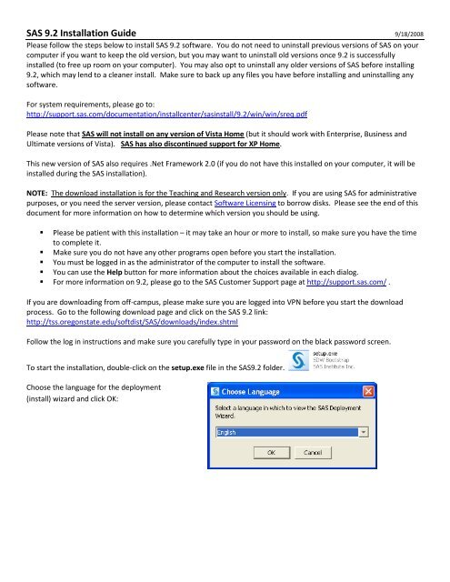 SAS 9.2 Installation Guide