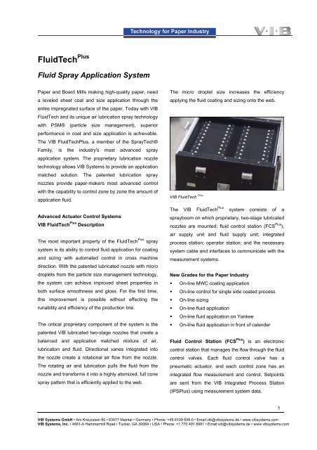 FluidTech - VIB Systems