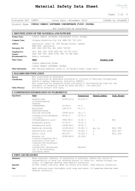 Cuddly Concentrate - Colgate