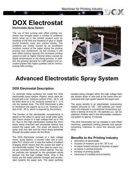 DOX Electrostat - VIB Systems