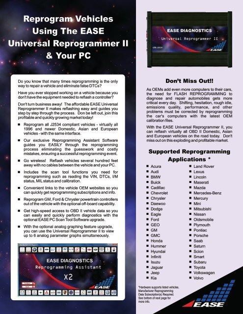 EASE Universal Reprogrammer