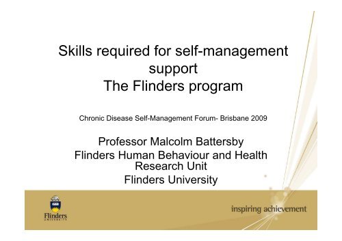 Skills Required for self management Support