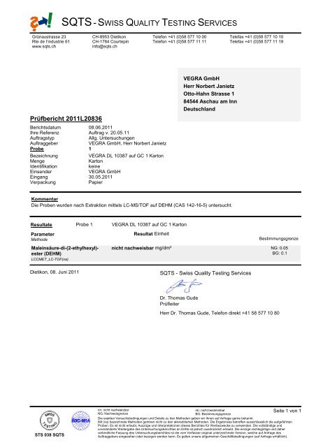 SQTS-SWISS QUALITY TESTING SERVICES