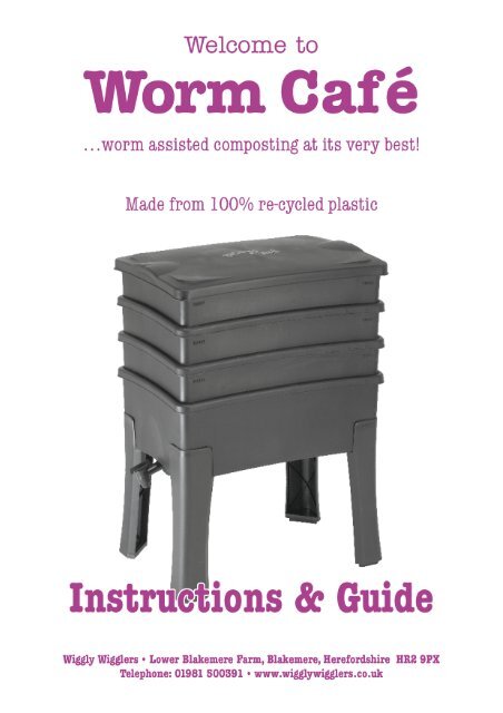 Worm Cafe Instructions - Wiggly Wigglers