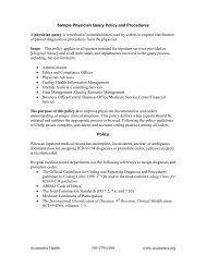 Sample physician query form - Acumentra Health