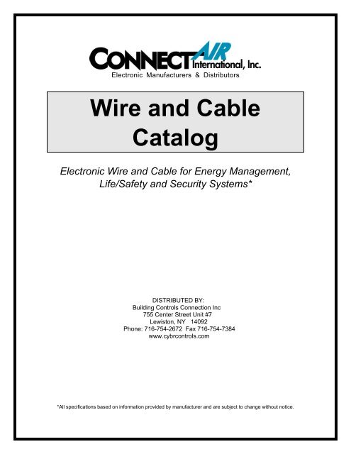 Wire and Cable Catalog - AAM Extras
