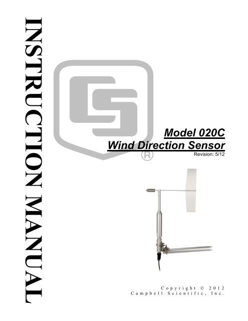 Model 020C Wind Direction Sensor - Campbell Scientific