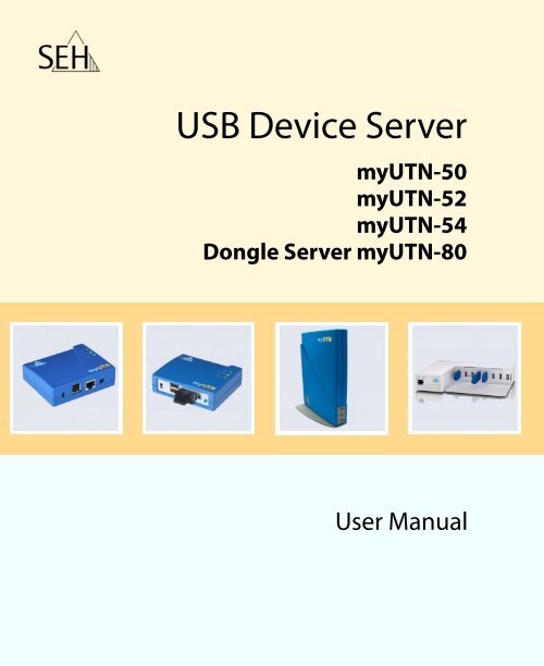 myUTN User Manual - SEH Computertechnik GmbH