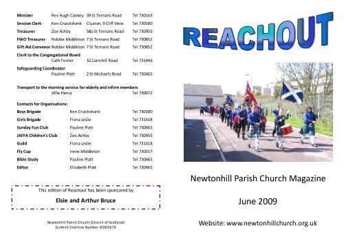 Elsie and Arthur Bruce - Newtonhill Parish Church