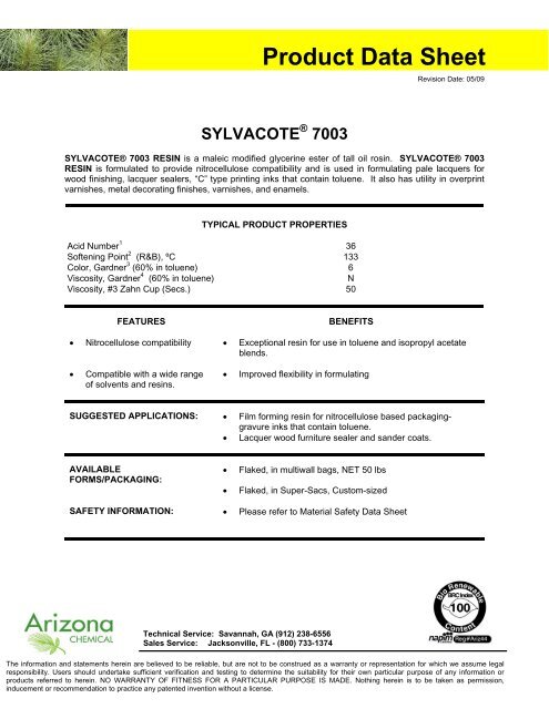 SYLVACOTE 7003 - Chem Stone