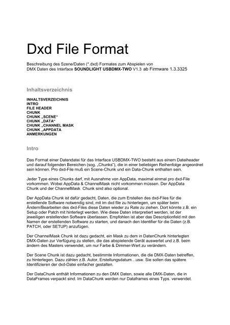 Dxd File Format