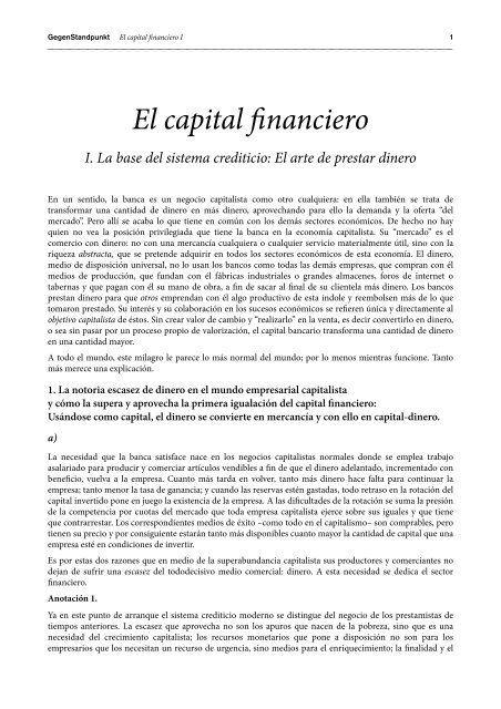 Definición De Capital Financiero