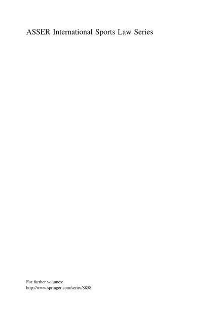 ASSER International Sports Law Series - Asser Institute