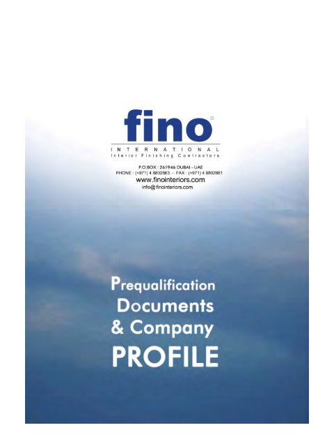 Company Profile - Fino International