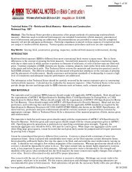 Tech Note 21C Brick Masonry Cavity Walls Construction