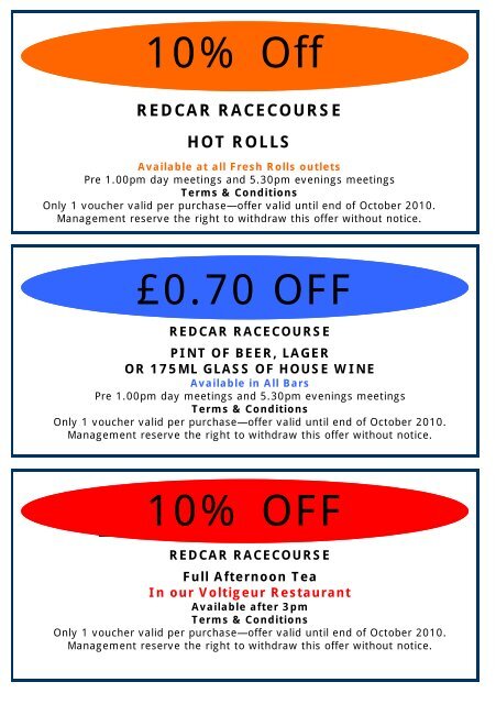 Where to Eat & Drink Guide - Redcar Racecourse