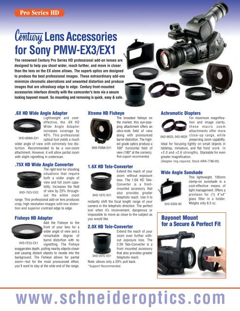 LensAccessories for Sony PMW-EX3/EX1 - BLK