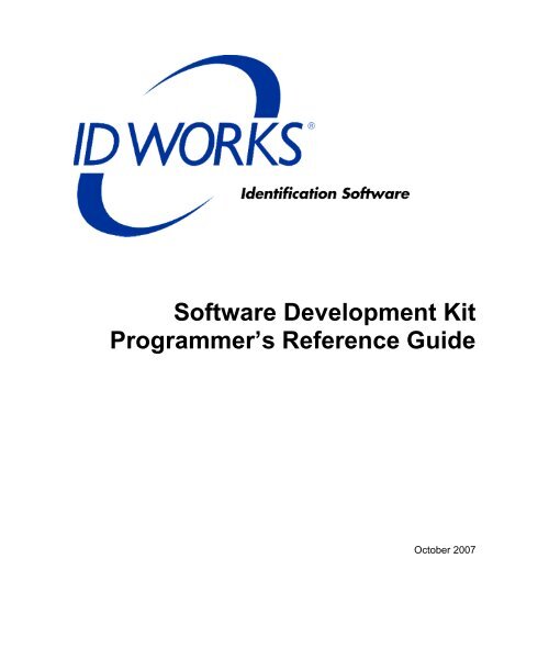 ID Works SDK Programmer's Reference Guide - Data Carte Concepts