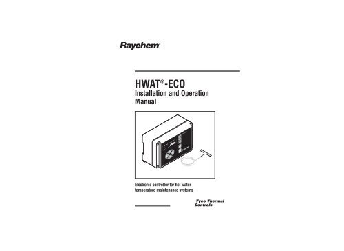 HWAT-ECO Install & Operation Manual - California Detection Systems