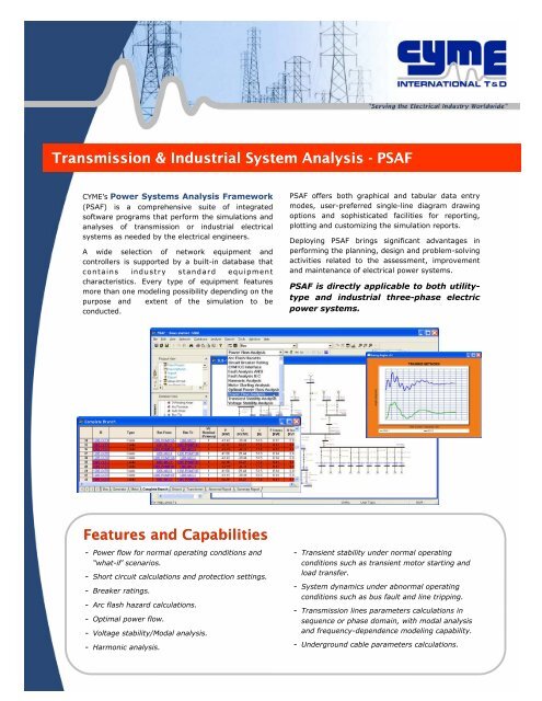 PSAF - Cyme International