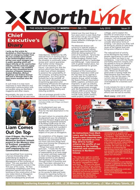 July 2010 - Northstone (NI)