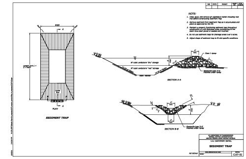 SEDIMENT TRAP - Central Federal Lands Highway Division