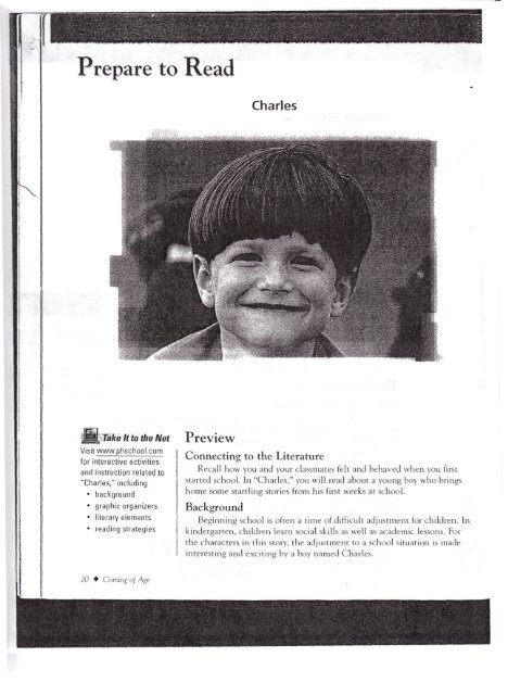 Charles by Shirley Jackson - District 146