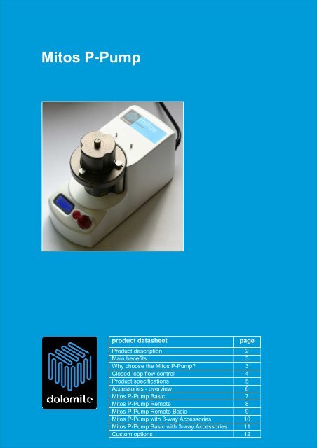 datasheet - Dolomite Microfluidics